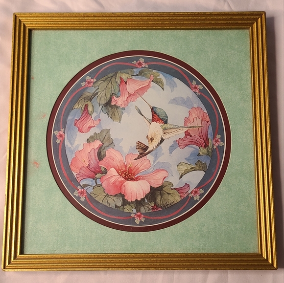 Home interiors & gifts | Art | Vtg Hummingbird Framed Print Carolyn ...